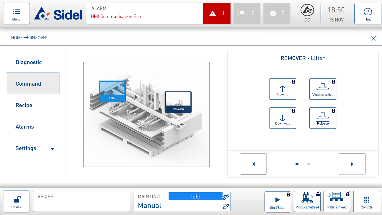 SMART HMI [EOL-019] | Sidel - Options and Upgrades