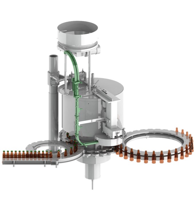 New high efficiency Ultraclean caps chute [HS118] | Sidel - Options and ...