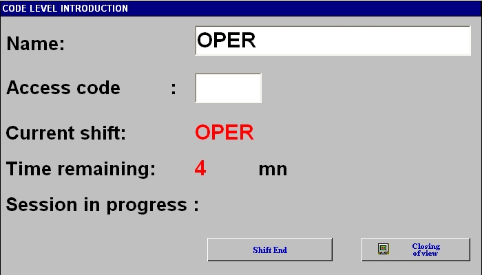 Código de acceso al control [FOR039] | Sidel - Options and Upgrades
